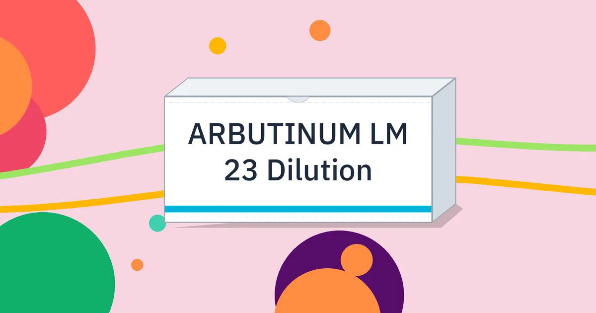 Symbolbild: Packung mit der Aufschrift ARBUTINUM LM 23 Dilution (PZN 13386840) – Verfügbarkeit und Bezug in Apotheken in Frankfurt am Main