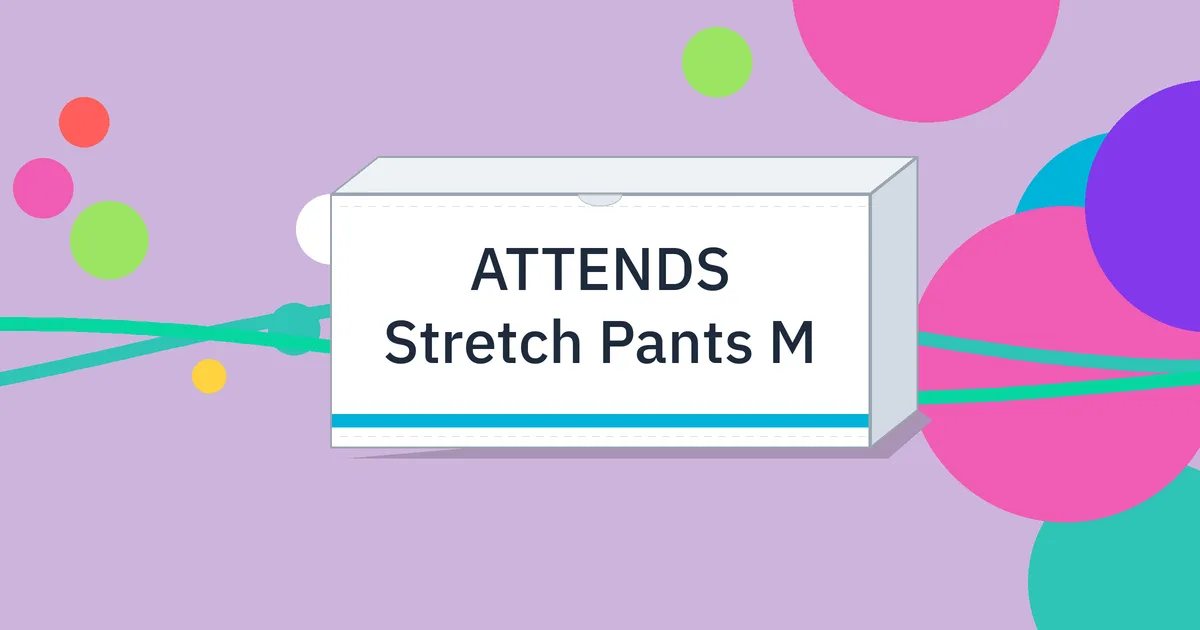 Symbolbild: Packung mit der Aufschrift ATTENDS Stretch Pants M (PZN 18842219) – Verfügbarkeit und Bezug in Apotheken in Frankfurt am Main