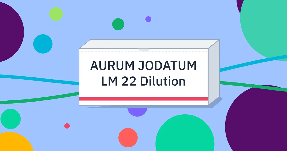 Symbolbild: Packung mit der Aufschrift AURUM JODATUM LM 22 Dilution (PZN 12784780) – Verfügbarkeit und Bezug in Apotheken in Frankfurt am Main