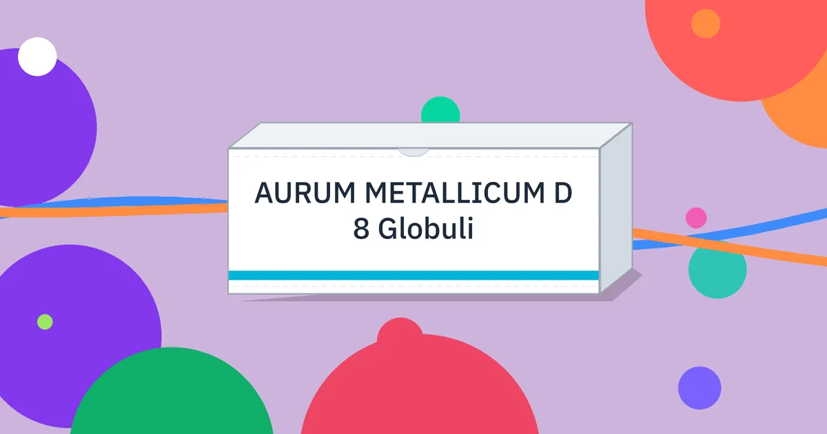 Symbolbild: Packung mit der Aufschrift AURUM METALLICUM D 8 Globuli (PZN 18759240) – Verfügbarkeit und Bezug in Apotheken in Frankfurt am Main