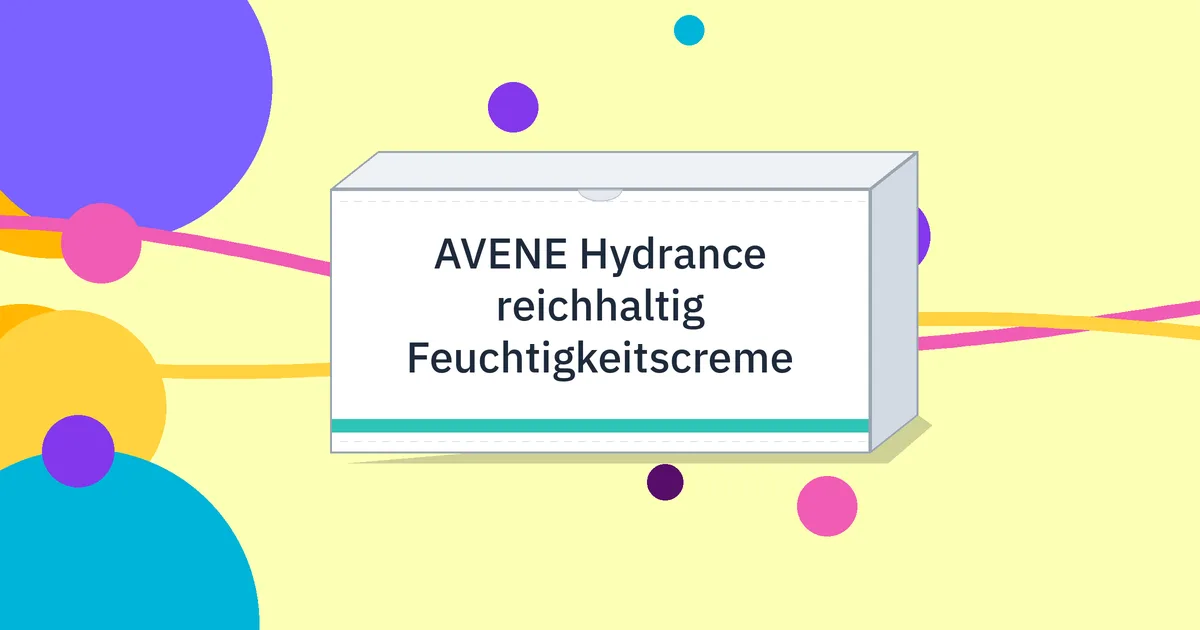 Symbolbild: Packung mit der Aufschrift AVENE Hydrance reichhaltig Feuchtigkeitscreme (PZN 11352564) – Verfügbarkeit und Bezug in Apotheken in Frankfurt am Main