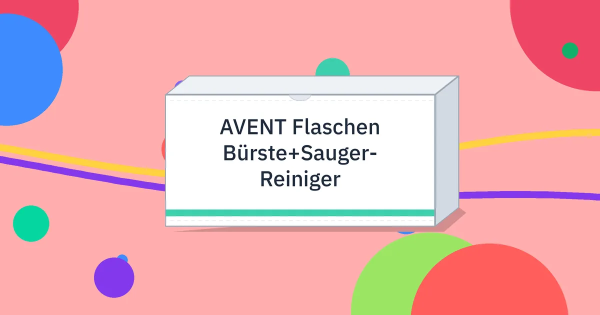 Symbolbild: Packung mit der Aufschrift AVENT Flaschen Bürste+Sauger-Reiniger (PZN 02152317) – Verfügbarkeit und Bezug in Apotheken in Frankfurt am Main