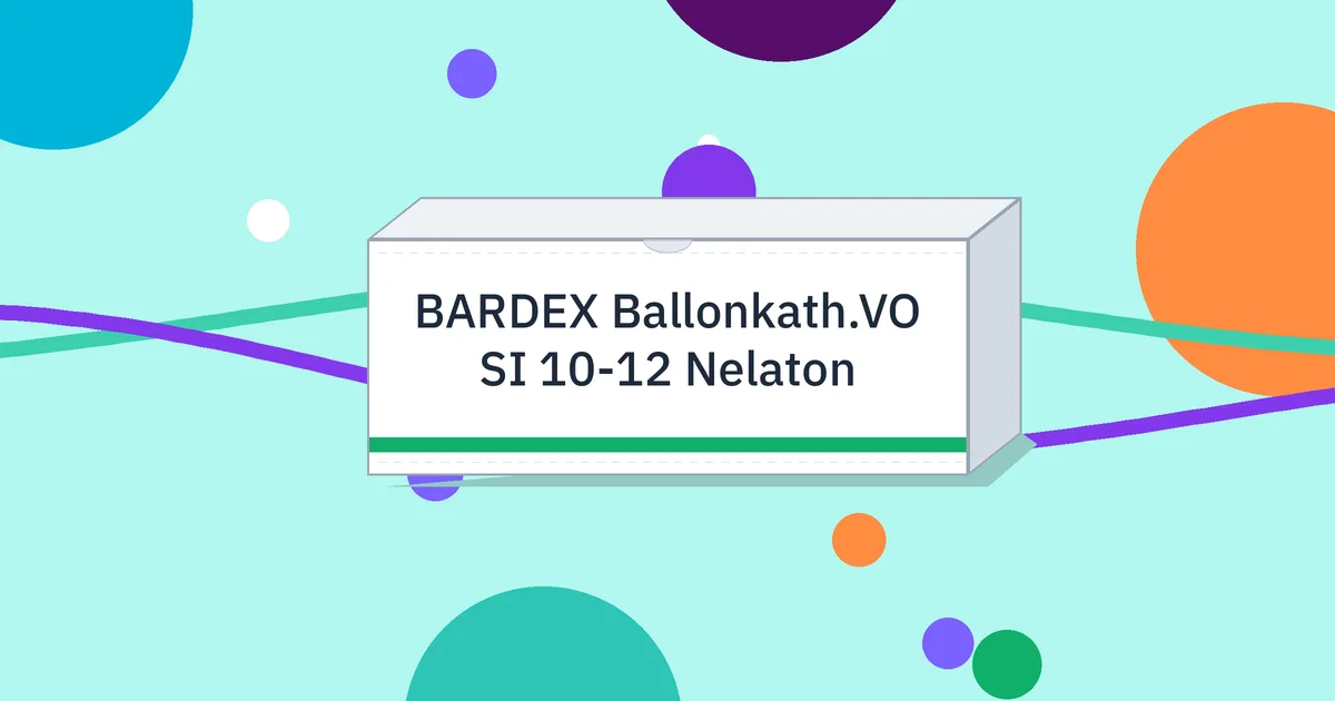 Symbolbild: Packung mit der Aufschrift BARDEX Ballonkath.VO SI 10-12 Nelaton (PZN 04762126) – Verfügbarkeit und Bezug in Apotheken in Frankfurt am Main