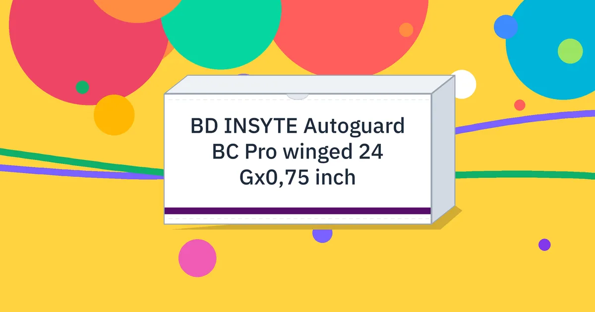 Symbolbild: Packung mit der Aufschrift BD INSYTE Autoguard BC Pro winged 24 Gx0,75 inch (PZN 17893835) – Verfügbarkeit und Bezug in Apotheken in Frankfurt am Main