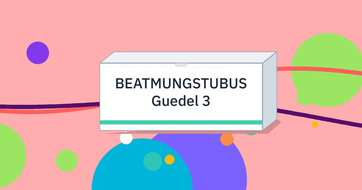 Symbolbild: Packung mit der Aufschrift BEATMUNGSTUBUS Guedel 3 (PZN 01961210) – Verfügbarkeit und Bezug in Apotheken in Frankfurt am Main
