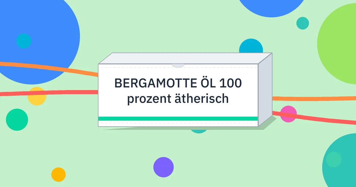 Symbolbild: Packung mit der Aufschrift BERGAMOTTE ÖL 100 prozent ätherisch (PZN 07616626) – Verfügbarkeit und Bezug in Apotheken in Frankfurt am Main