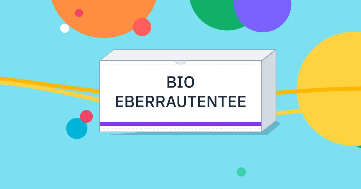 Symbolbild: Packung mit der Aufschrift BIO EBERRAUTENTEE (PZN 10106509) – Verfügbarkeit und Bezug in Apotheken in Frankfurt am Main