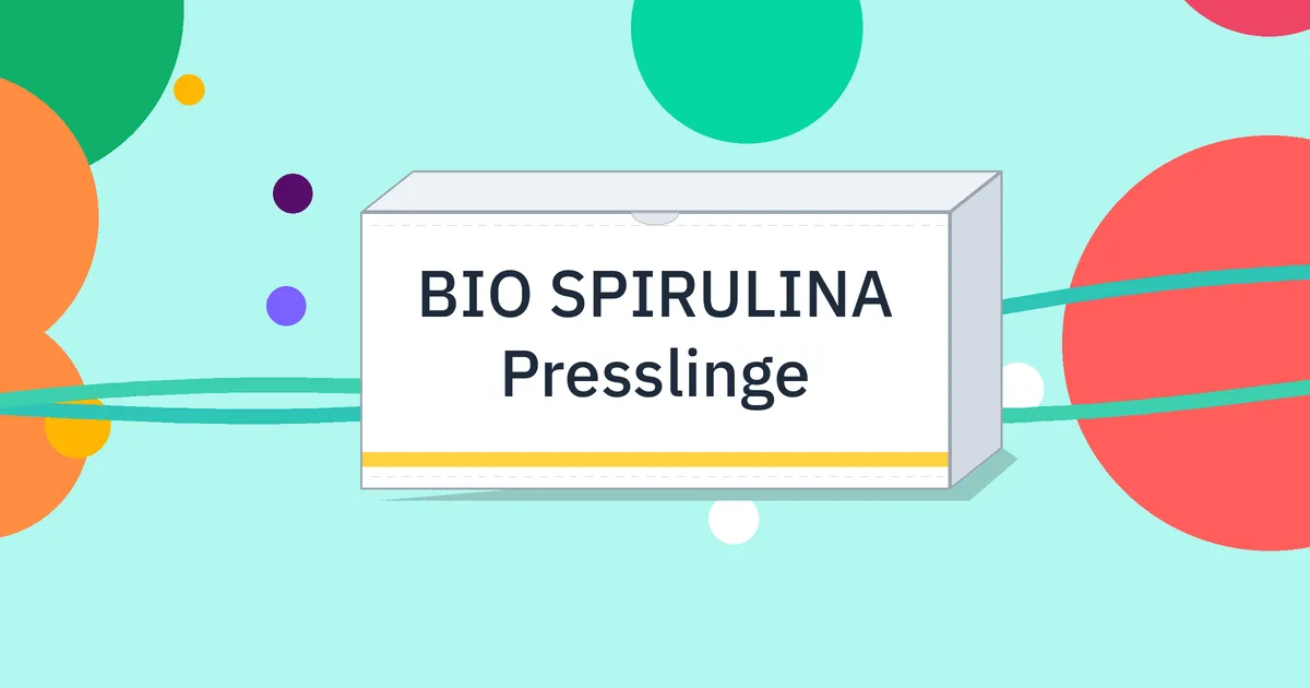 Symbolbild: Packung mit der Aufschrift BIO SPIRULINA Presslinge (PZN 14329206) – Verfügbarkeit und Bezug in Apotheken in Frankfurt am Main