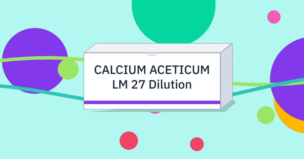 Symbolbild: Packung mit der Aufschrift CALCIUM ACETICUM LM 27 Dilution (PZN 13405945) – Verfügbarkeit und Bezug in Apotheken in Frankfurt am Main