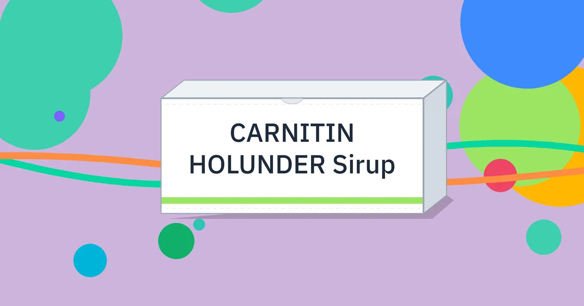 Symbolbild: Packung mit der Aufschrift CARNITIN HOLUNDER Sirup (PZN 01887459) – Verfügbarkeit und Bezug in Apotheken in Frankfurt am Main