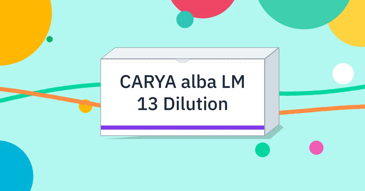 Symbolbild: Packung mit der Aufschrift CARYA alba LM 13 Dilution (PZN 13431500) – Verfügbarkeit und Bezug in Apotheken in Frankfurt am Main