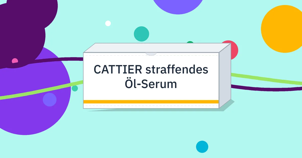 Symbolbild: Packung mit der Aufschrift CATTIER straffendes Öl-Serum (PZN 18355844) – Verfügbarkeit und Bezug in Apotheken in Frankfurt am Main