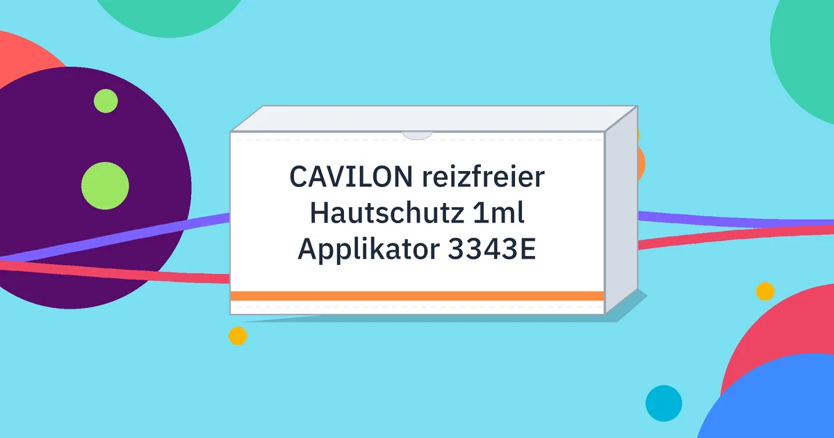 Symbolbild: Packung mit der Aufschrift CAVILON reizfreier Hautschutz 1ml Applikator 3343E (PZN 15258661) – Verfügbarkeit und Bezug in Apotheken in Frankfurt am Main