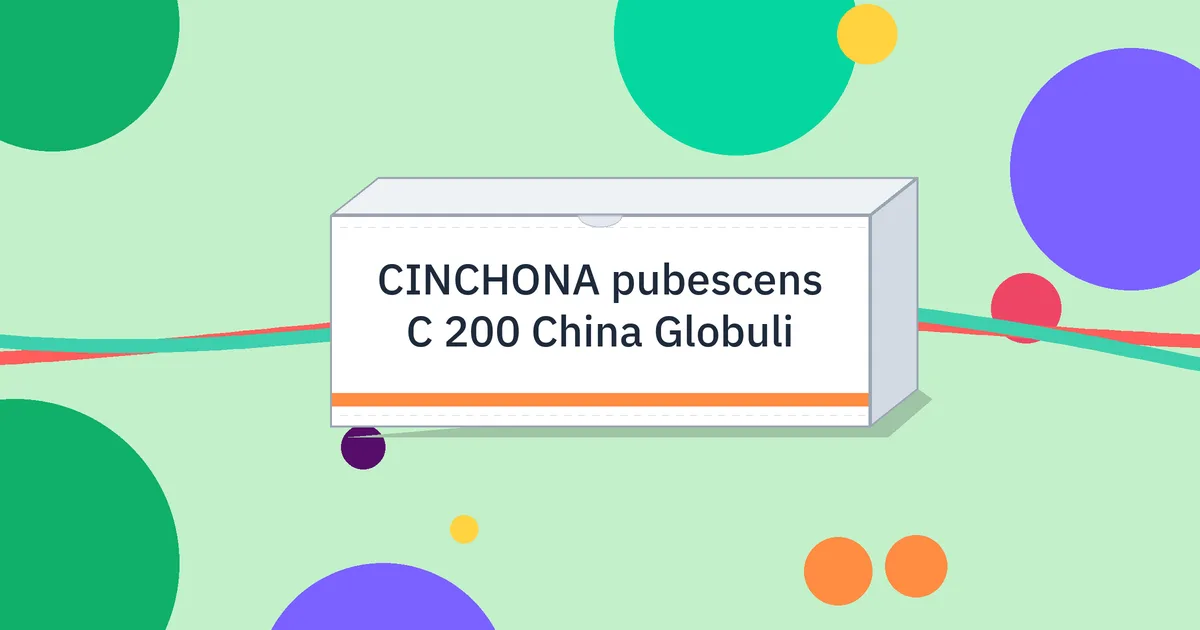 Symbolbild: Packung mit der Aufschrift CINCHONA pubescens C 200 China Globuli (PZN 14312192) – Verfügbarkeit und Bezug in Apotheken in Frankfurt am Main