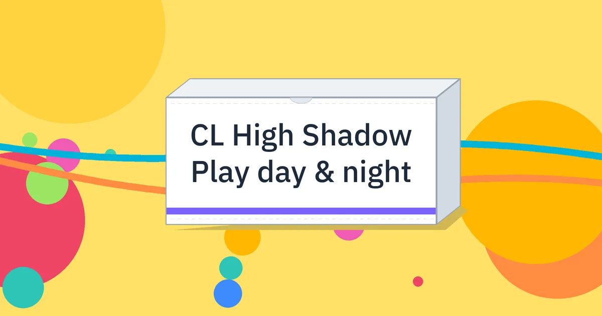 Symbolbild: Packung mit der Aufschrift CL High Shadow Play day & night (PZN 20028791) – Verfügbarkeit und Bezug in Apotheken in Frankfurt am Main