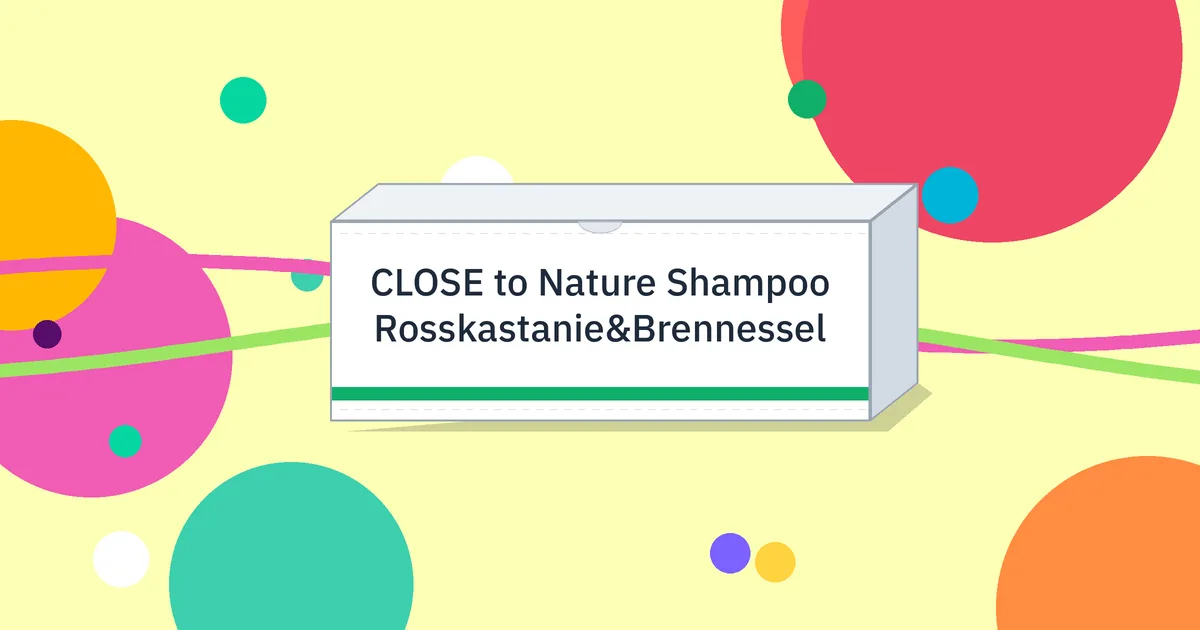 Symbolbild: Packung mit der Aufschrift CLOSE to Nature Shampoo Rosskastanie&Brennessel (PZN 10779208) – Verfügbarkeit und Bezug in Apotheken in Frankfurt am Main