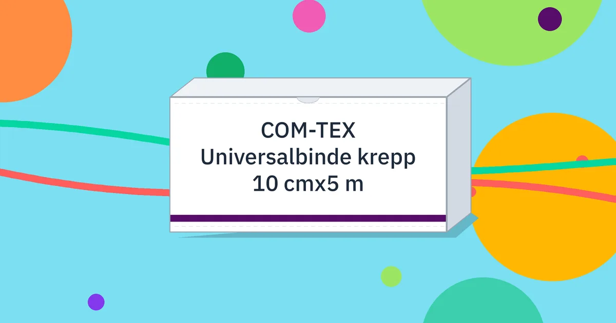 Symbolbild: Packung mit der Aufschrift COM-TEX Universalbinde krepp 10 cmx5 m (PZN 19113534) – Verfügbarkeit und Bezug in Apotheken in Frankfurt am Main