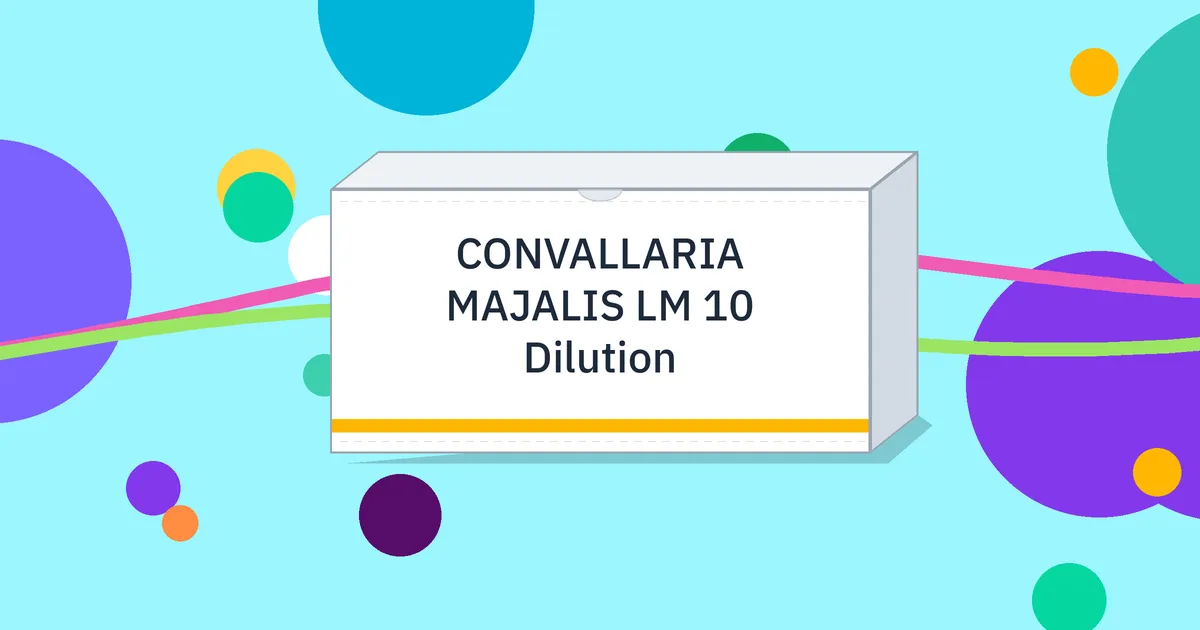 Symbolbild: Packung mit der Aufschrift CONVALLARIA MAJALIS LM 10 Dilution (PZN 12833484) – Verfügbarkeit und Bezug in Apotheken in Frankfurt am Main