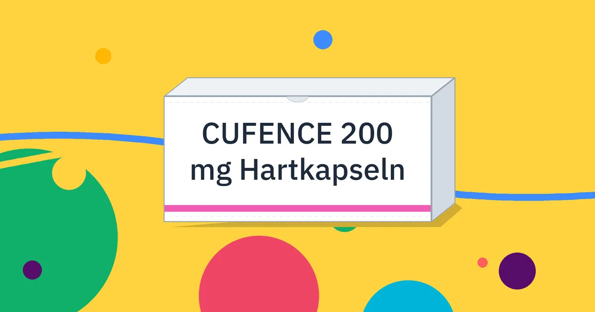 Symbolbild: Packung mit der Aufschrift CUFENCE 200 mg Hartkapseln (PZN 15436619) – Verfügbarkeit und Bezug in Apotheken in Frankfurt am Main