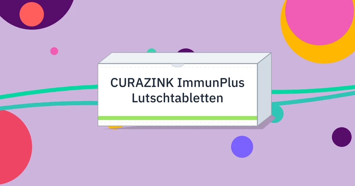 Symbolbild: Packung mit der Aufschrift CURAZINK ImmunPlus Lutschtabletten (PZN 17258820) – Verfügbarkeit und Bezug in Apotheken in Frankfurt am Main