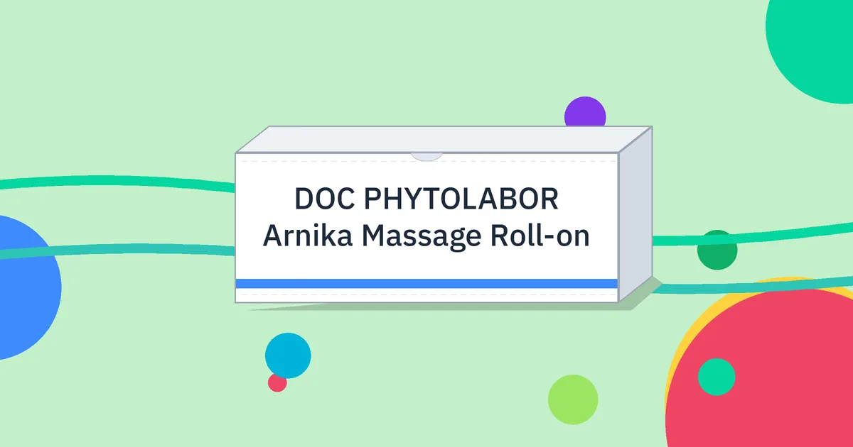 Symbolbild: Packung mit der Aufschrift DOC PHYTOLABOR Arnika Massage Roll-on (PZN 17882458) – Verfügbarkeit und Bezug in Apotheken in Frankfurt am Main