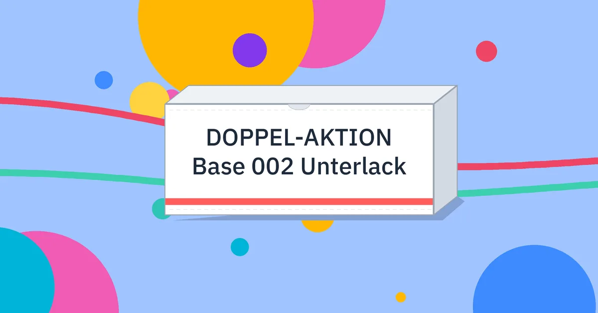 Symbolbild: Packung mit der Aufschrift DOPPEL-AKTION Base 002 Unterlack (PZN 06153035) – Verfügbarkeit und Bezug in Apotheken in Frankfurt am Main