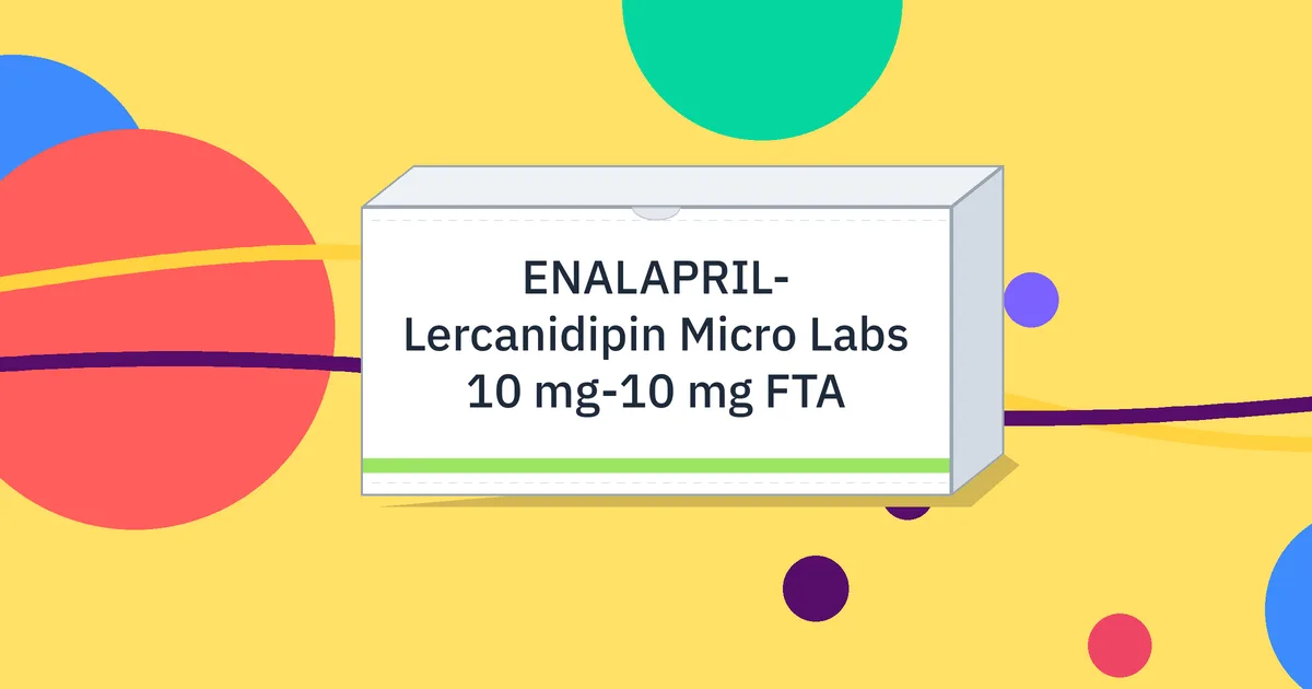 Symbolbild: Packung mit der Aufschrift ENALAPRIL-Lercanidipin Micro Labs 10 mg-10 mg FTA (PZN 15996577) – Verfügbarkeit und Bezug in Apotheken in Frankfurt am Main
