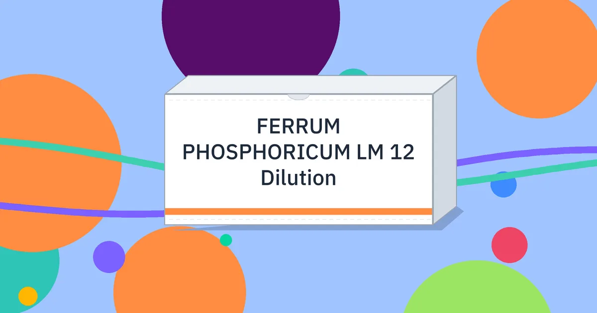 Symbolbild: Packung mit der Aufschrift FERRUM PHOSPHORICUM LM 12 Dilution (PZN 07540484) – Verfügbarkeit und Bezug in Apotheken in Frankfurt am Main