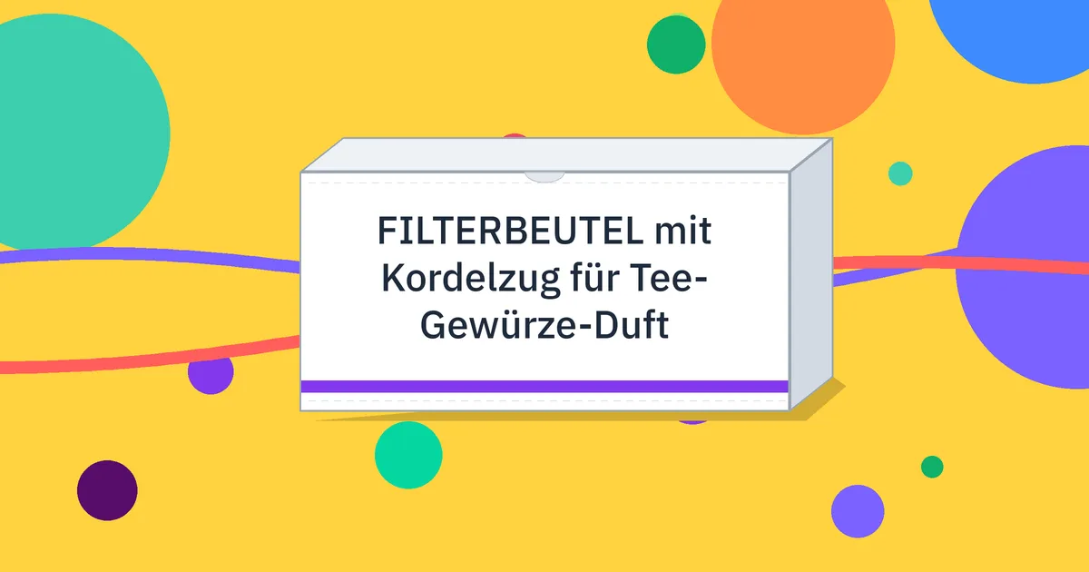 Symbolbild: Packung mit der Aufschrift FILTERBEUTEL mit Kordelzug für Tee-Gewürze-Duft (PZN 10941169) – Verfügbarkeit und Bezug in Apotheken in Frankfurt am Main