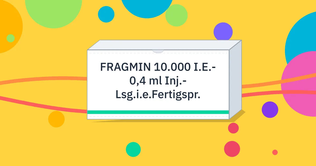 Symbolbild: Packung mit der Aufschrift FRAGMIN 10.000 I.E.-0,4 ml Inj.-Lsg.i.e.Fertigspr. (PZN 18804727) – Verfügbarkeit und Bezug in Apotheken in Frankfurt am Main