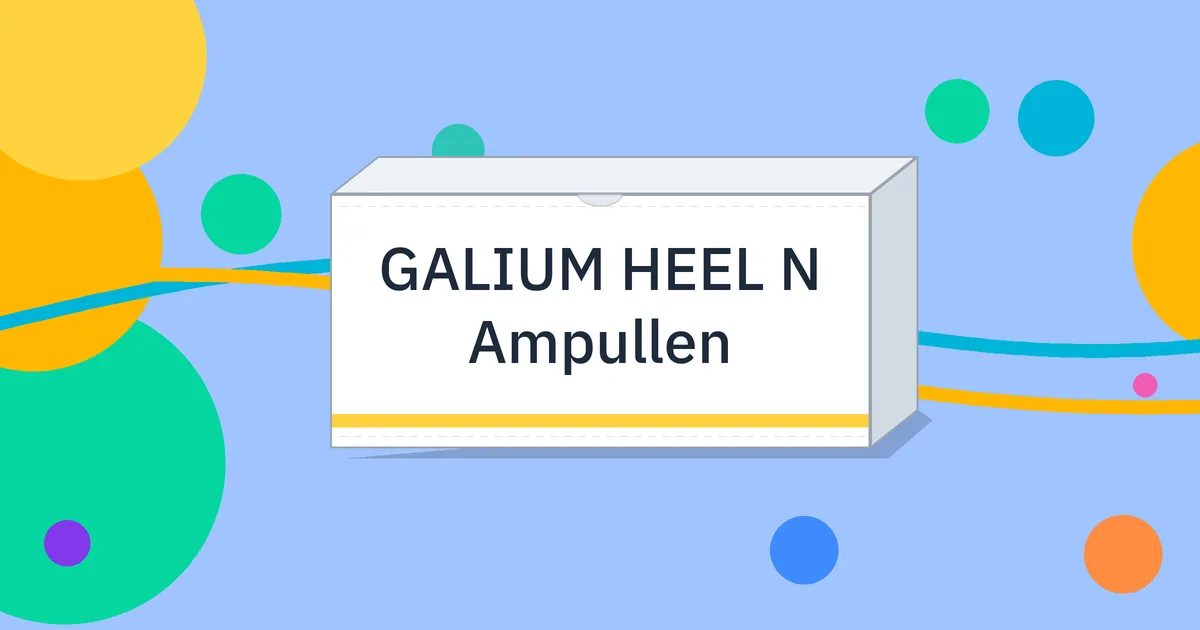 Symbolbild: Packung mit der Aufschrift GALIUM HEEL N Ampullen (PZN 01675711) – Verfügbarkeit und Bezug in Apotheken in Frankfurt am Main