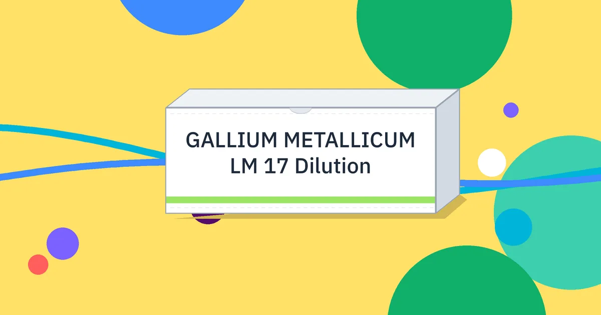 Symbolbild: Packung mit der Aufschrift GALLIUM METALLICUM LM 17 Dilution (PZN 12874945) – Verfügbarkeit und Bezug in Apotheken in Frankfurt am Main