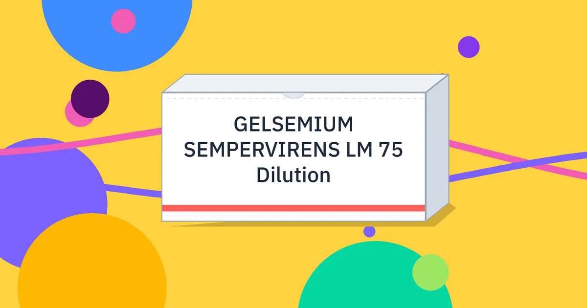 Symbolbild: Packung mit der Aufschrift GELSEMIUM SEMPERVIRENS LM 75 Dilution (PZN 12876016) – Verfügbarkeit und Bezug in Apotheken in Frankfurt am Main