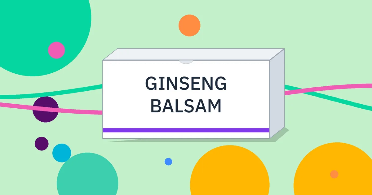 Symbolbild: Packung mit der Aufschrift GINSENG BALSAM (PZN 01455464) – Verfügbarkeit und Bezug in Apotheken in Frankfurt am Main