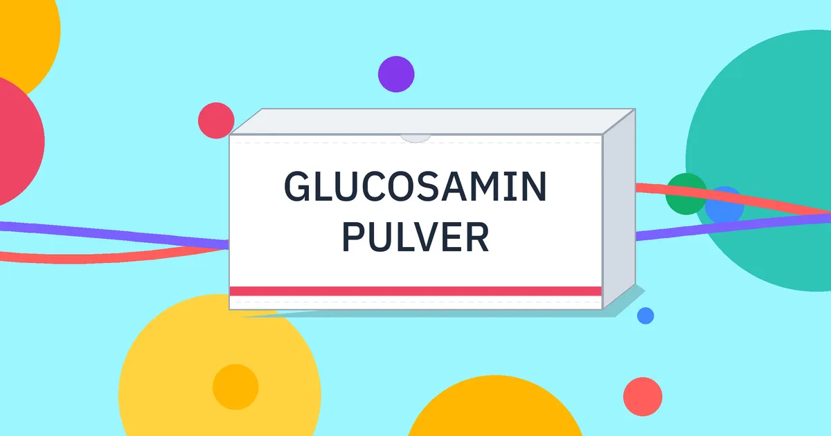 Symbolbild: Packung mit der Aufschrift GLUCOSAMIN PULVER (PZN 08811318) – Verfügbarkeit und Bezug in Apotheken in Frankfurt am Main