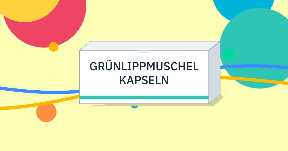 Symbolbild: Packung mit der Aufschrift GRÜNLIPPMUSCHEL KAPSELN (PZN 17890742) – Verfügbarkeit und Bezug in Apotheken in Frankfurt am Main