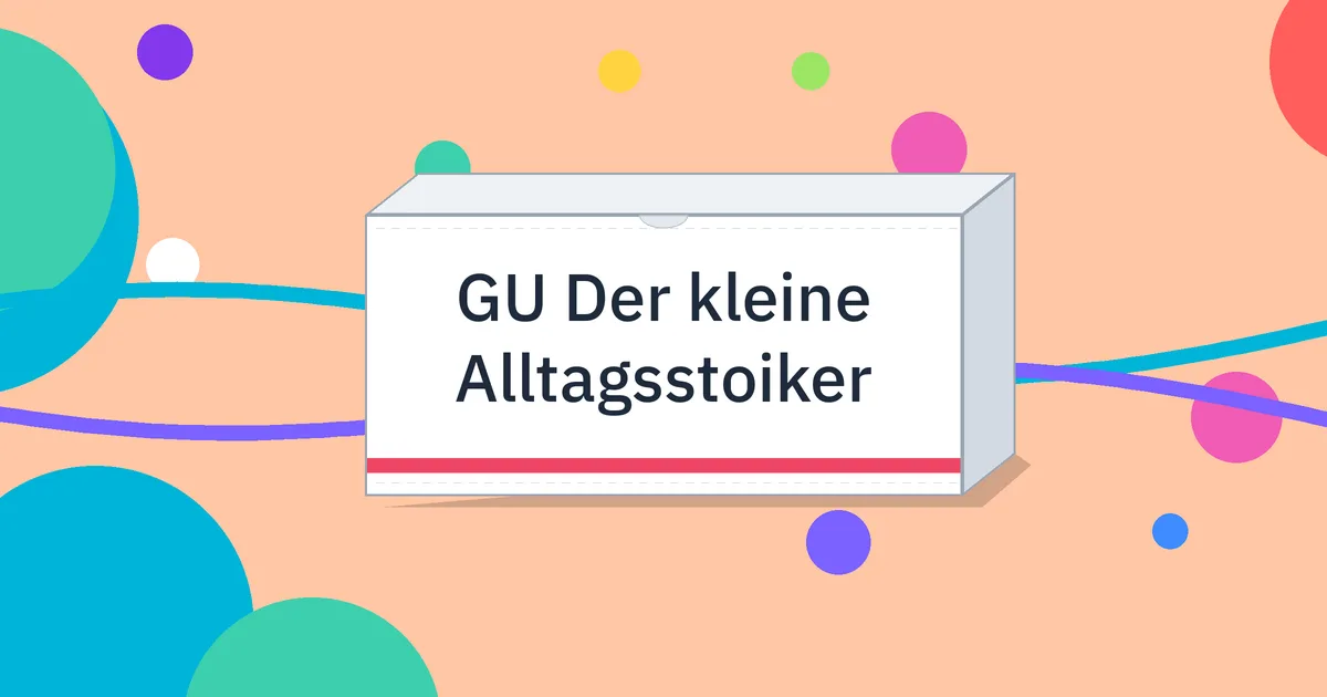 Symbolbild: Packung mit der Aufschrift GU Der kleine Alltagsstoiker (PZN 17062293) – Verfügbarkeit und Bezug in Apotheken in Frankfurt am Main