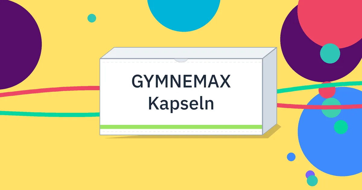 Symbolbild: Packung mit der Aufschrift GYMNEMAX Kapseln (PZN 11722185) – Verfügbarkeit und Bezug in Apotheken in Frankfurt am Main