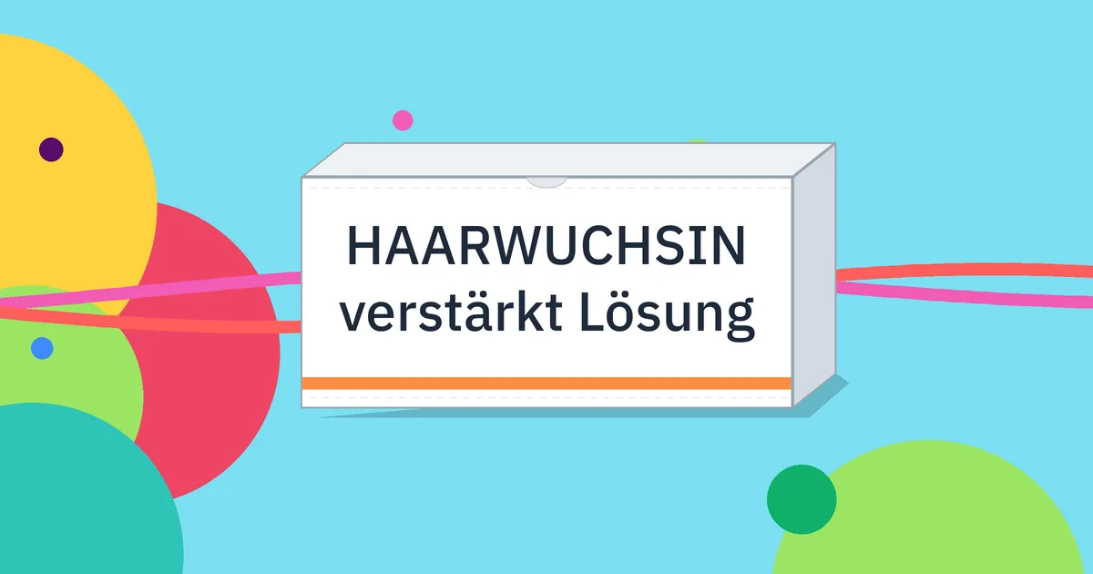 Symbolbild: Packung mit der Aufschrift HAARWUCHSIN verstärkt Lösung (PZN 03078729) – Verfügbarkeit und Bezug in Apotheken in Frankfurt am Main