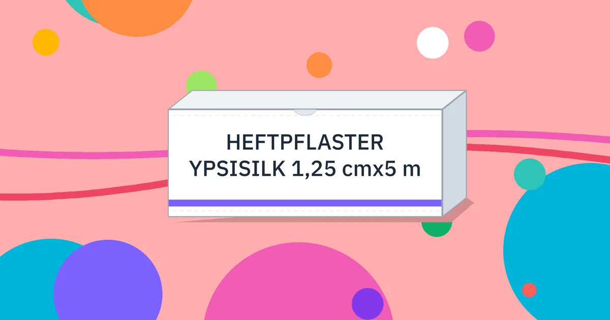 Symbolbild: Packung mit der Aufschrift HEFTPFLASTER YPSISILK 1,25 cmx5 m (PZN 03271389) – Verfügbarkeit und Bezug in Apotheken in Frankfurt am Main