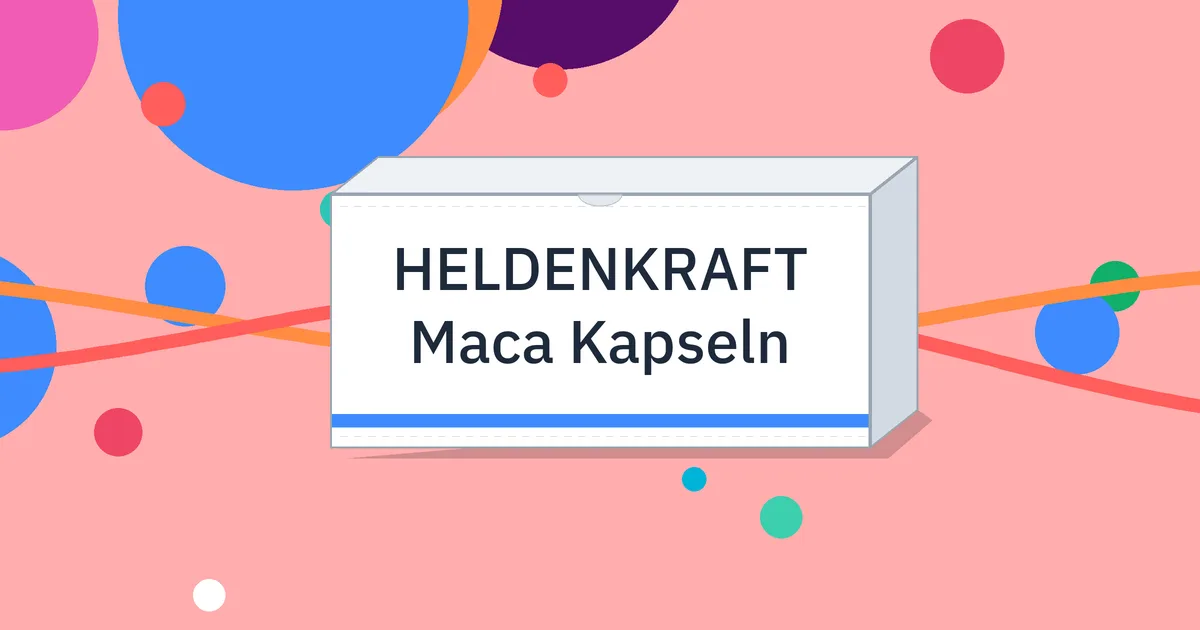 Symbolbild: Packung mit der Aufschrift HELDENKRAFT Maca Kapseln (PZN 17375649) – Verfügbarkeit und Bezug in Apotheken in Frankfurt am Main