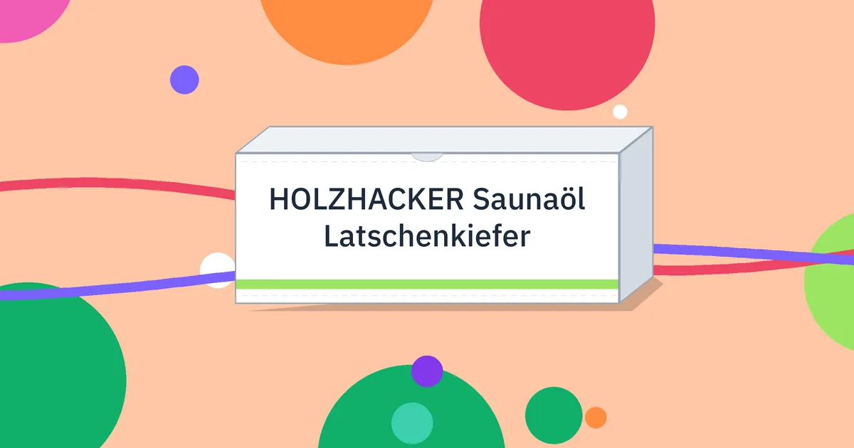 Symbolbild: Packung mit der Aufschrift HOLZHACKER Saunaöl Latschenkiefer (PZN 20892992) – Verfügbarkeit und Bezug in Apotheken in Frankfurt am Main