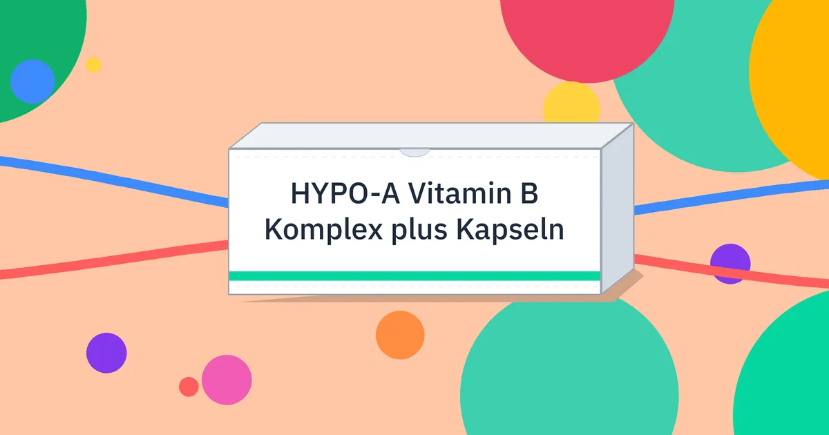 Symbolbild: Packung mit der Aufschrift HYPO-A Vitamin B Komplex plus Kapseln (PZN 07690522) – Verfügbarkeit und Bezug in Apotheken in Frankfurt am Main