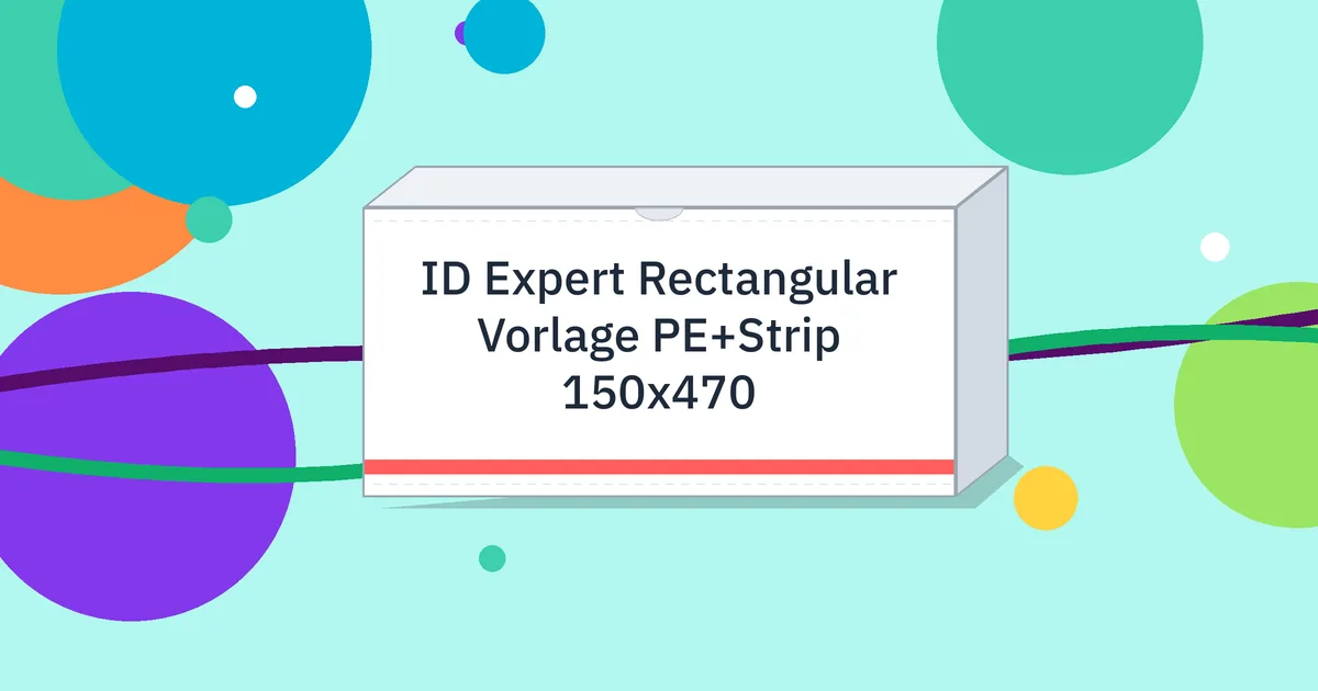 Symbolbild: Packung mit der Aufschrift ID Expert Rectangular Vorlage PE+Strip 150x470 (PZN 10049303) – Verfügbarkeit und Bezug in Apotheken in Frankfurt am Main