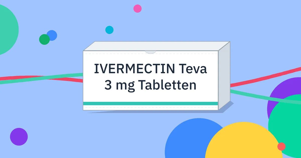 Symbolbild: Packung mit der Aufschrift IVERMECTIN Teva 3 mg Tabletten (PZN 19844918) – Verfügbarkeit und Bezug in Apotheken in Frankfurt am Main