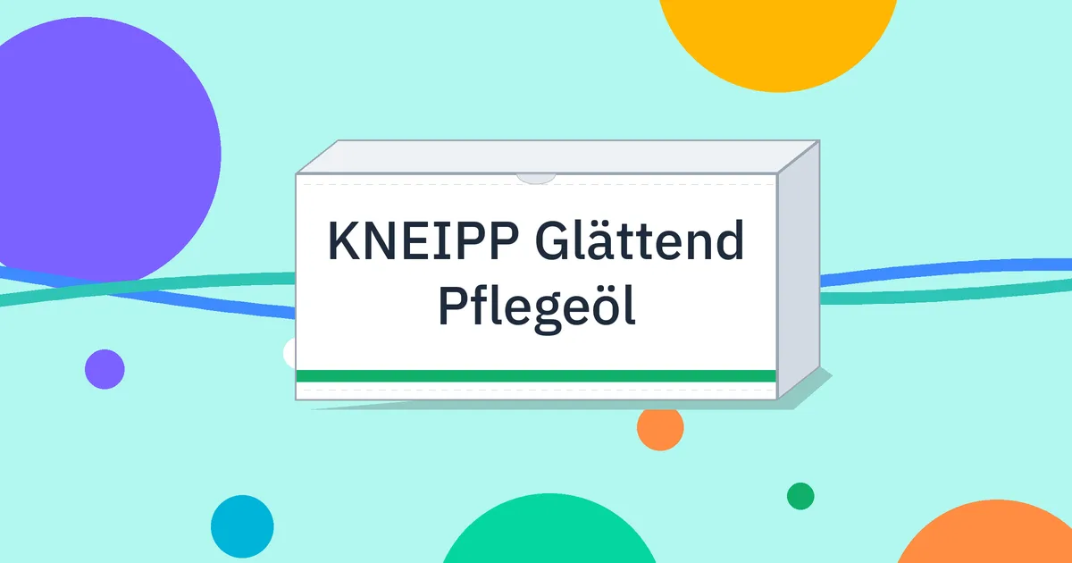 Symbolbild: Packung mit der Aufschrift KNEIPP Glättend Pflegeöl (PZN 19767052) – Verfügbarkeit und Bezug in Apotheken in Frankfurt am Main
