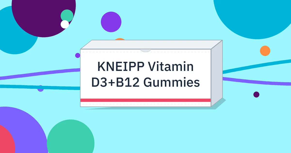 Symbolbild: Packung mit der Aufschrift KNEIPP Vitamin D3+B12 Gummies (PZN 19801547) – Verfügbarkeit und Bezug in Apotheken in Frankfurt am Main