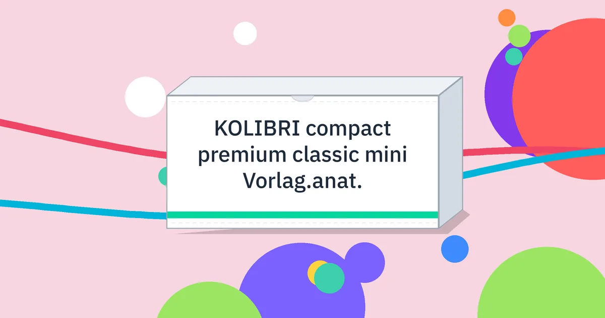 Symbolbild: Packung mit der Aufschrift KOLIBRI compact premium classic mini Vorlag.anat. (PZN 12575295) – Verfügbarkeit und Bezug in Apotheken in Frankfurt am Main