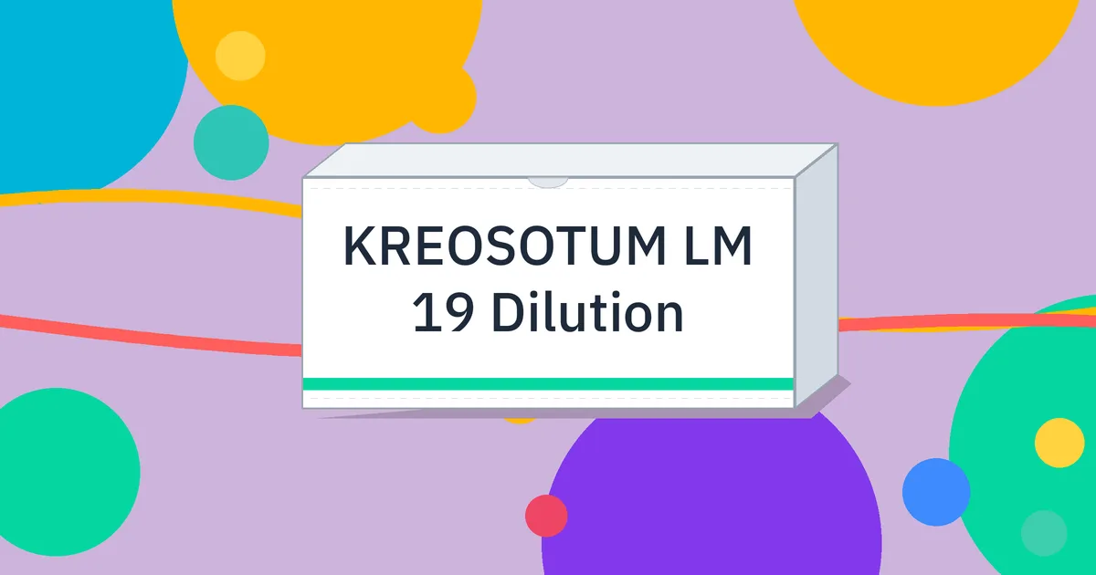 Symbolbild: Packung mit der Aufschrift KREOSOTUM LM 19 Dilution (PZN 12928115) – Verfügbarkeit und Bezug in Apotheken in Frankfurt am Main