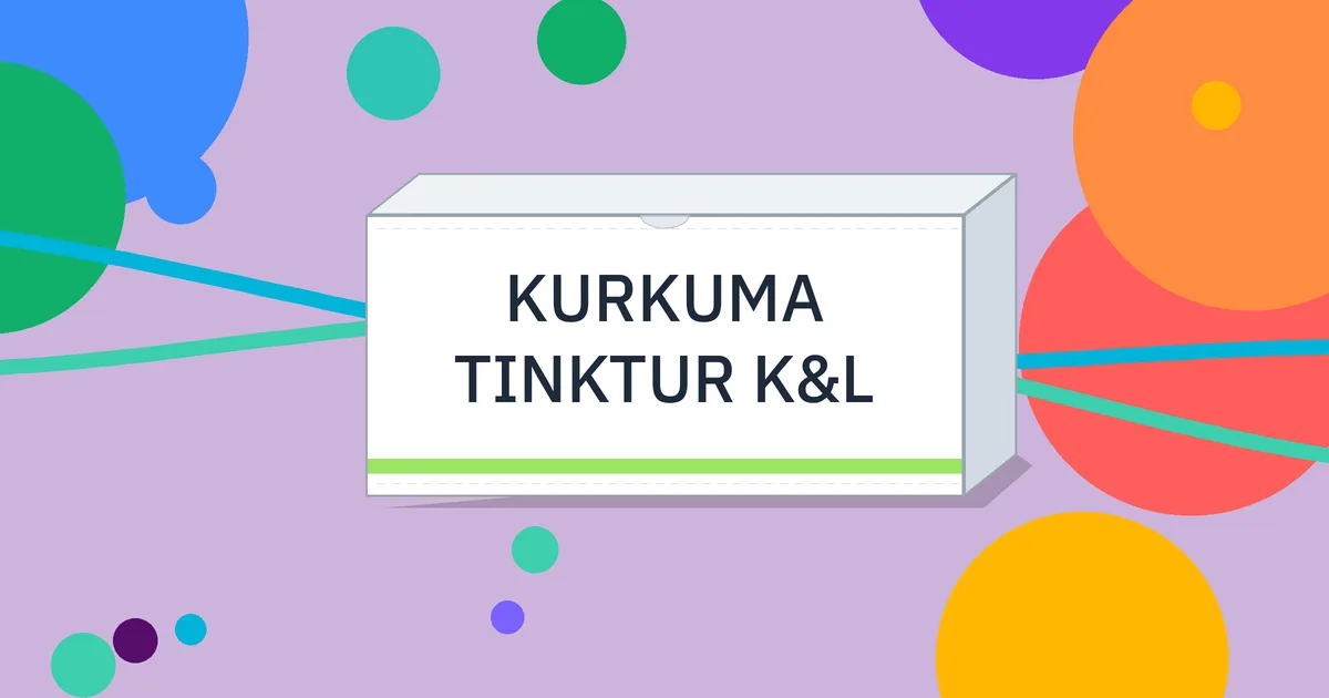 Symbolbild: Packung mit der Aufschrift KURKUMA TINKTUR K&L (PZN 16900119) – Verfügbarkeit und Bezug in Apotheken in Frankfurt am Main